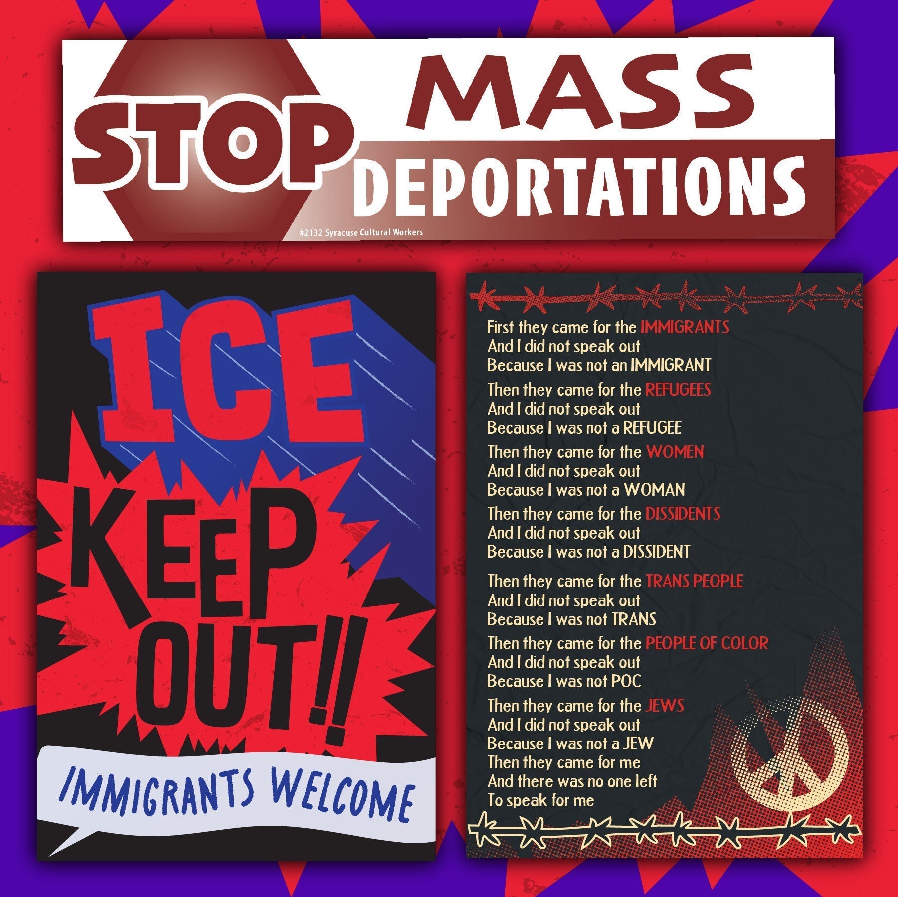 Resist ICE Brutality – Speak for Justice – Syracuse Cultural Workers