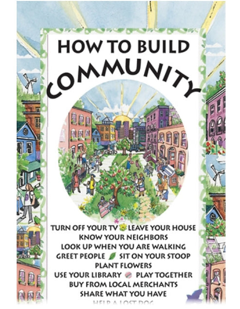 Poster - How To Build Community – Syracuse Cultural Workers