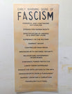 Poster - Early Warning Signs of Fascism – Syracuse Cultural Workers