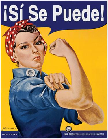 Postcard - ¡Sí Se Puede! - Rosie the Riveter! - Syracuse Cultural Workers